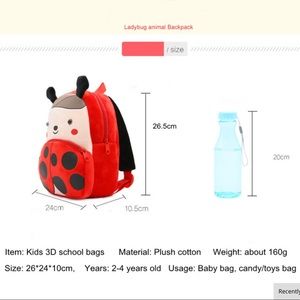 cle | Bags | Plush Toddlerpreschool Ladybug Backpack | Poshmark